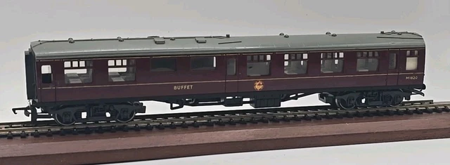 TRIX TRAINS TTR 1903 Buffet Coach M1820 BR Maroon OO Gauge Carriage ...