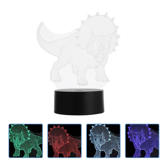 5PCS 3D DINOSAUR Shaped Light Tabletop Decorative LED Touching Light ...