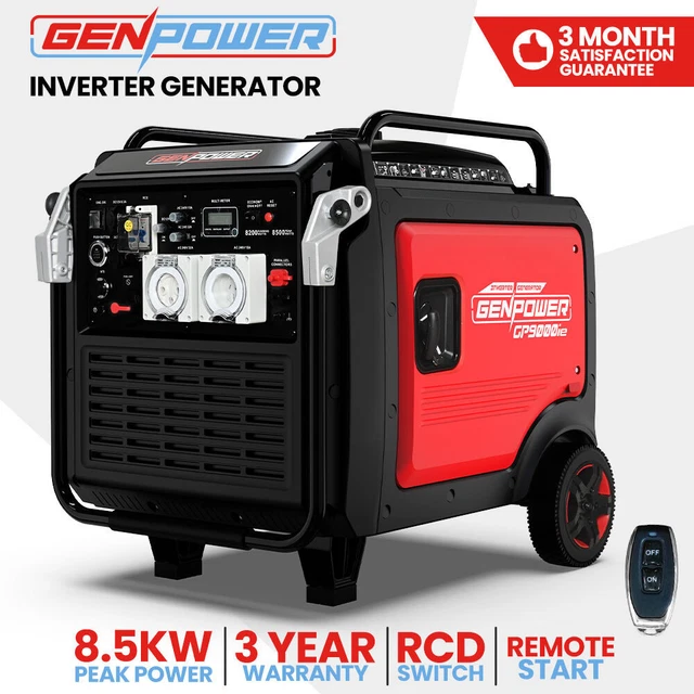 GENPOWER 8.5KW PEAK 8.2kW Inverter Generator Electric Start ATS RCD ...