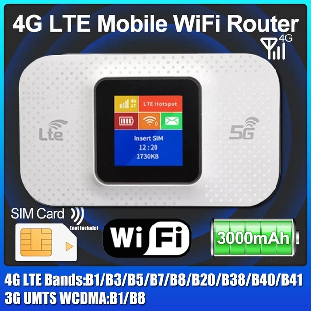 ROUTER WI-FI 4G Lte router Wi-Fi mobile 150 Mbps slot per schede SIM ...