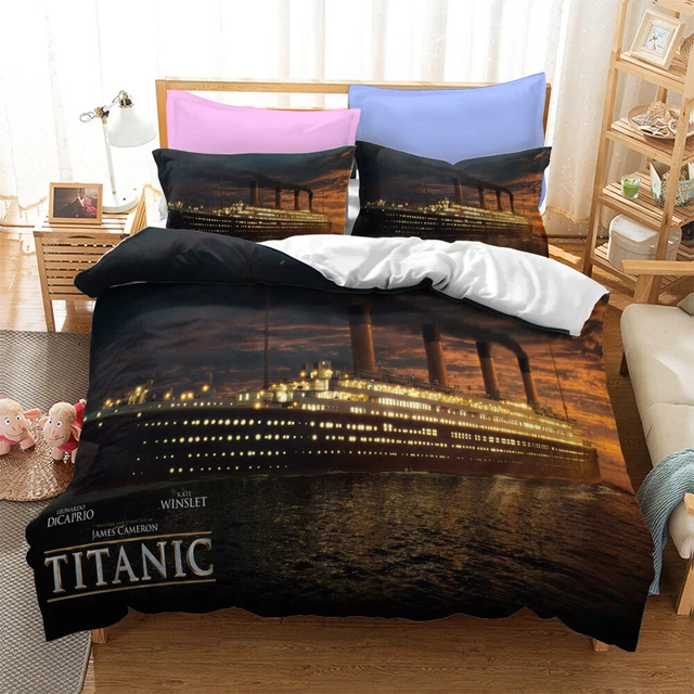 TITANIC SERIES OF Printed Three-piece Sets Bedding Pillowcase Quilt ...