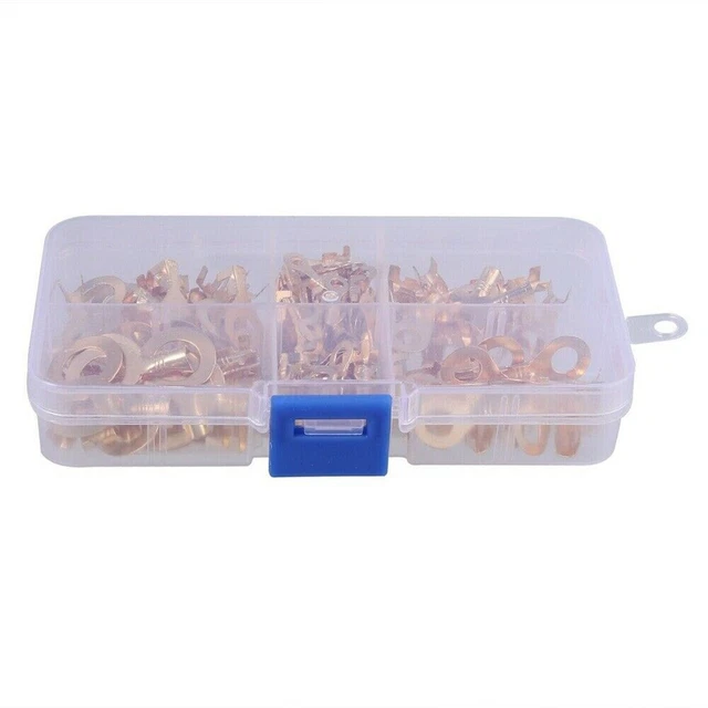 SERTISSAGE ANNEAU TERMINAL Fil Connecteur Laiton lectrique 150Pcs M3/M4 ...