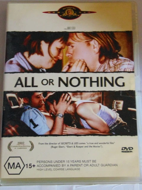 ALL OR NOTHING DVD $7.50 - PicClick AU