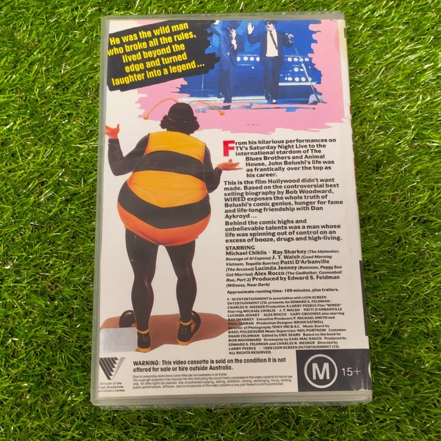 WIRED - BELUSHI - Ex Rental VHS Big Box Tape £21.02 - PicClick UK