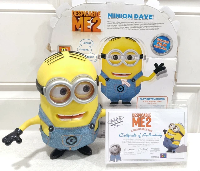DESPICABLE ME MINION DAVE Collector’s Ed Animatronic Talking 8" Figure ...