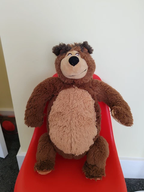 LARGE MASHA AND The Bear Soft Toy Plush Teddy 15 Inch £9.03 - PicClick UK