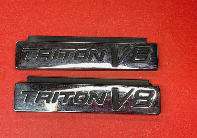 B2 FORD TRITON V8 emblem set badge logo F-150 F150 side fender Genuine ...
