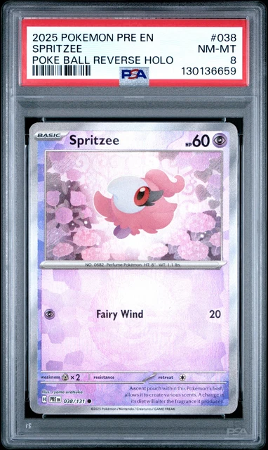 2025 POKEMON PRE En-Prismatic Evolutions Poke Ball Reverse Holo ...