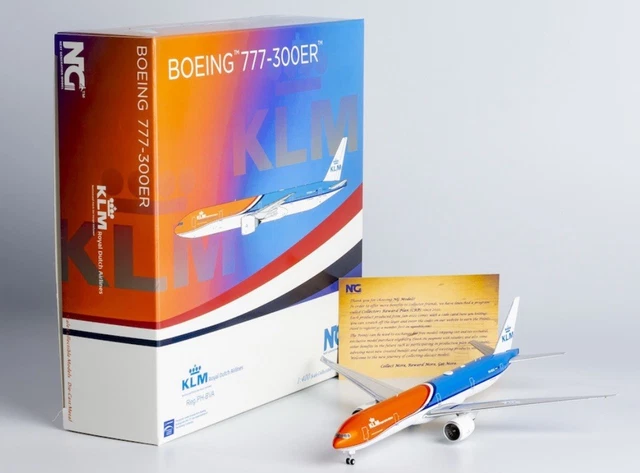 NG MODELS 1:400 KLM Dutch Airlines PH-BVA Boeing 777-300 Model Aircraft ...