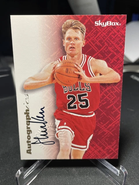 1996-97 STEVE KERR Skybox Autographics AUTO taureaux 96 EUR 33,26 ...