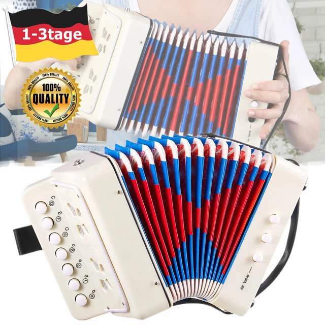 AKKORDEON FÜR KINDER Schifferklavier Ziehharmonika Quetsche ...