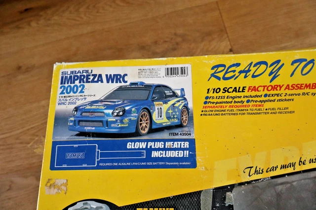 TAMIYA 1/10 SCALE Sabaru Impreza Wrc 2002 Factory Assembled Nitro R/C ...