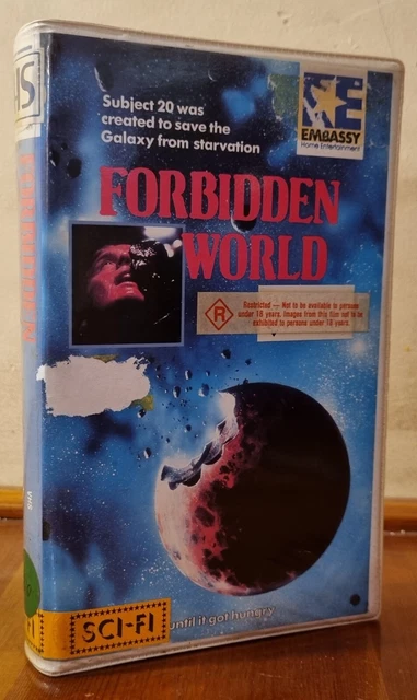 FORBIDDEN WORLD -1982- EMBASSY VIDEO Sci-Fi Horror VHS Dawn Dunlap $60. ...
