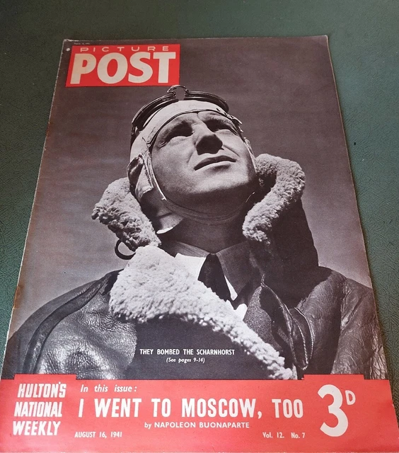 RARE PICTURE POST Magazine 16 AUG 1941 -Scharnhorst/Wartime Parish ...