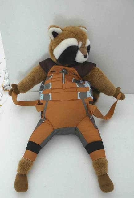 DISNEY ROCKET RACCOON Guardians Of The Galaxy Plush Backpack Marvel 28 ...