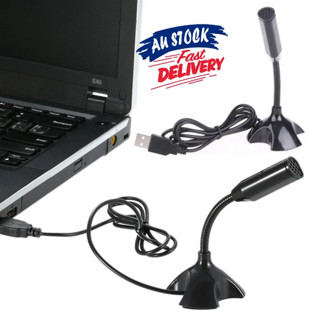 PC USB UNIVERSAL Laptop Stand Microphone Desktop Microphone with base ...