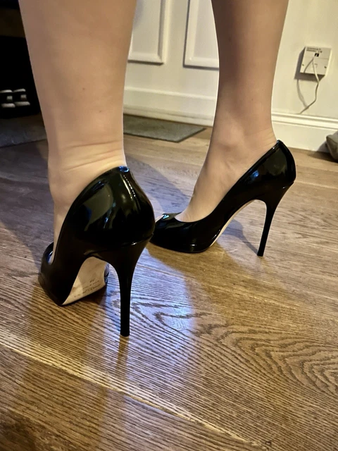 JIMMY CHOO WOMEN'S Shoes Size 38 Black Peep Toe £104.70 - PicClick UK