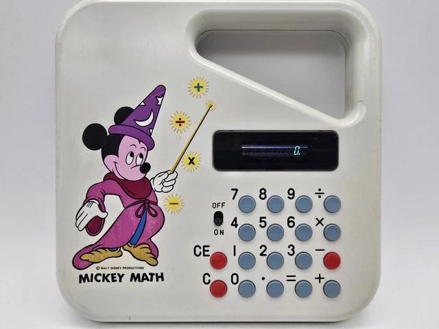 VINTAGE DISNEY MICKEY Mouse - Mickey Math Calculator $6.50 - PicClick