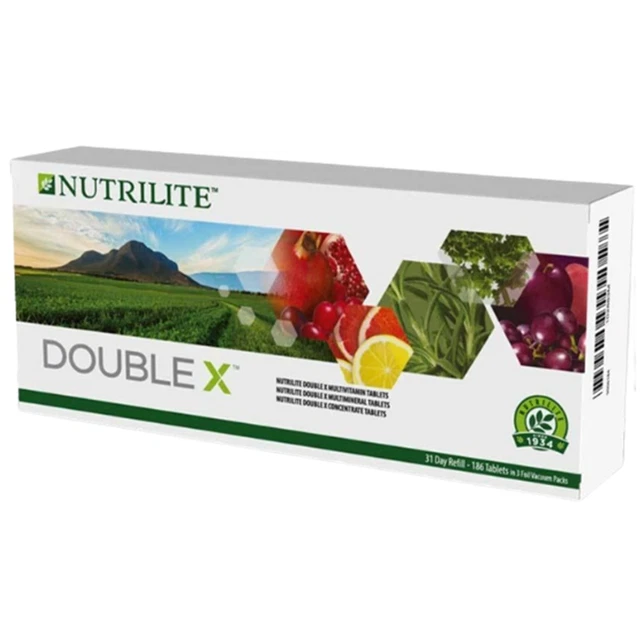 NUTRILITE DOUBLE X Amway Multivitamin Anti Oxidant 31-Day Refill 186 ...