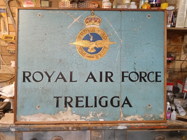 WW2 ROYAL AIR Force Trelliga Air Base Sign HMS Vulture 2 Ww2 RAF ...