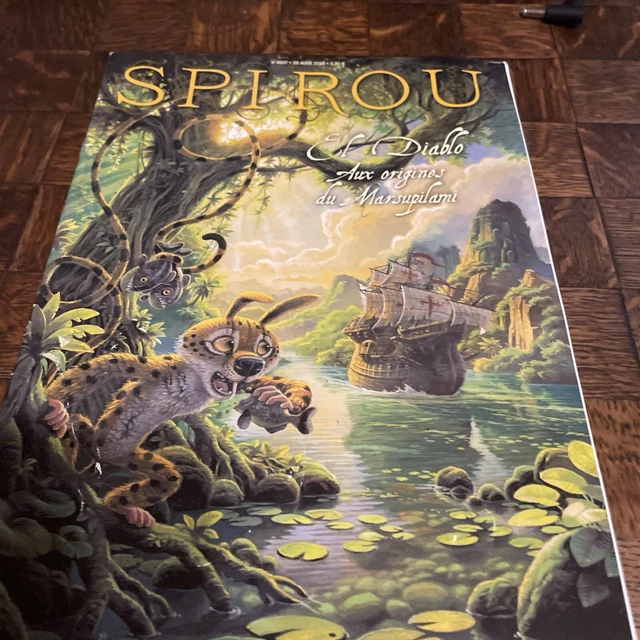 TIM UND STRUPPI Spirou 4507 2024 Cover Marsupilami Mit Aufkleber Spirou ...