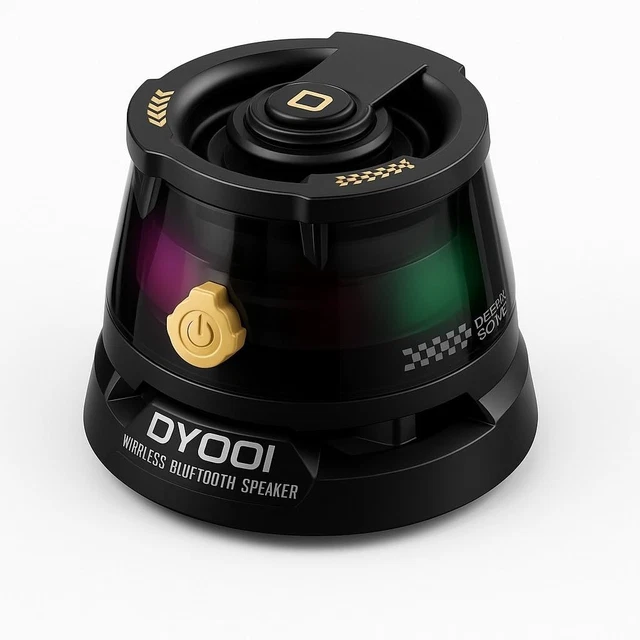 DY200 MINI MAGNETIC Bluetooth Speaker - RGB LED Phone Stand Portable ...