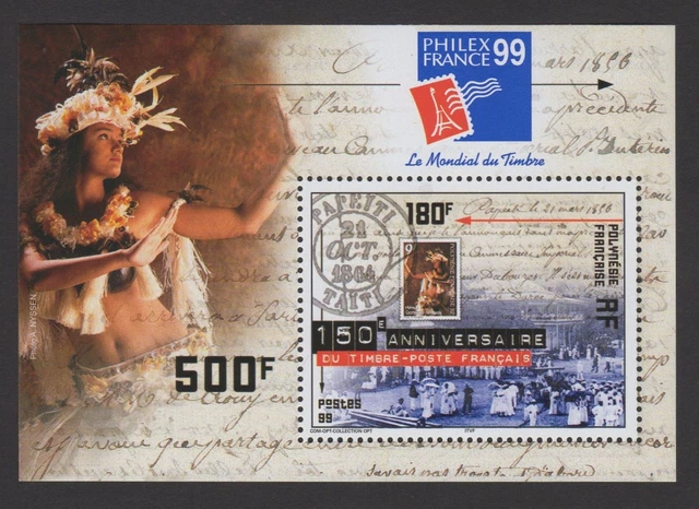 FRENCH POLYNESIA 1999, S/S PHILEXFRANCE, MNH / Yvert BF24, Mi Block 24 ...