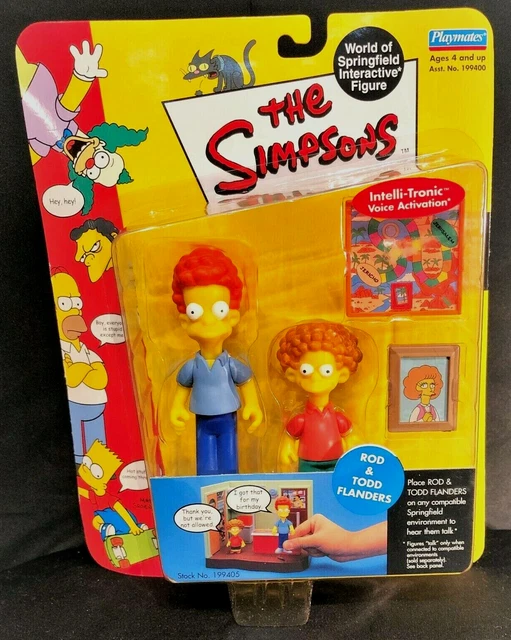THE SIMPSONS WORLD of Springfield Rod & Todd Flanders Series 6 Figure £ ...