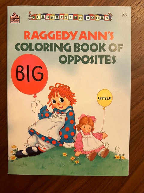 VTG RAGGEDY ANN & ANDY COLORING BOOKS DOLL STORIES HAPPY HOUSE USA Lot ...