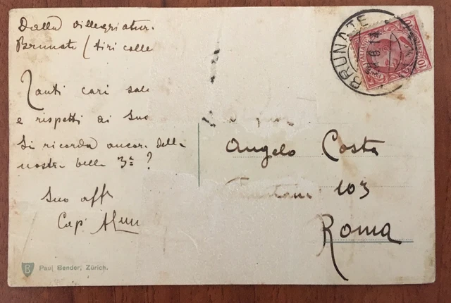 CARTOLINA ILLUSTRATA BRUNATE Como viaggiata 1914 EUR 1,00 - PicClick IT