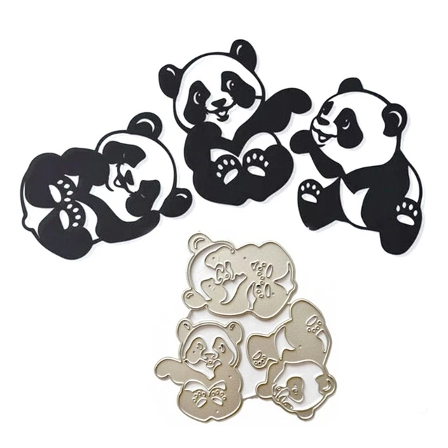 PANDA DIE CUT Metal Embossing Templates Carbon Steel Cutting Die for ...