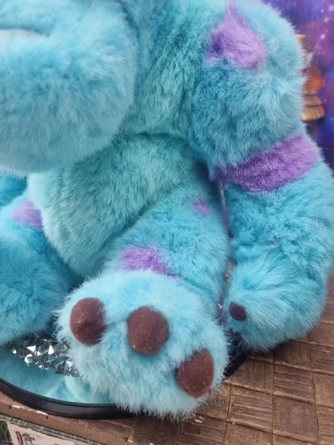 DISNEY STORE PIXAR Sully Monsters Inc Blue Purple Large Plush Soft Toy ...