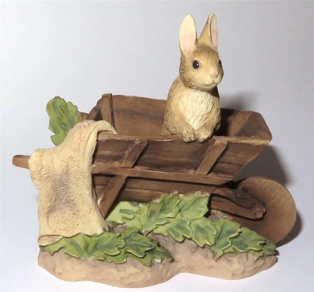 BEATRIX POTTER PETER Rabbit In Wheelbarrow Border Fine Arts 07 £3.50 ...