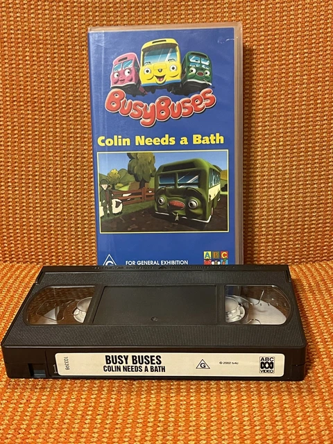 BUSY BUSES ~ COLIN NEEDS A BATH ~ Rare PAL VHS VIDEO (2002) ABC Video ...