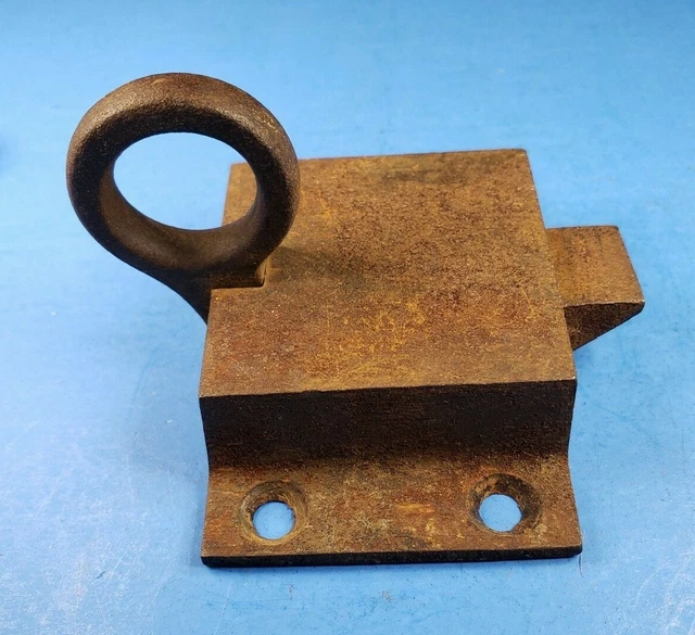 WINDOW LATCH TRANSOM Ring Pull Spring Lock Finger Hook No Keeper ...