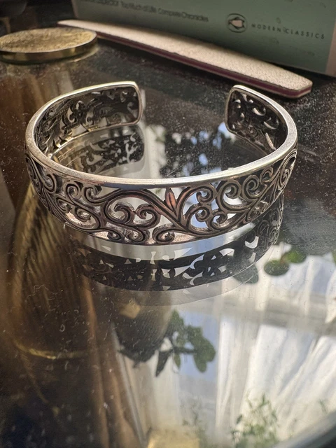 CHUNKY ANTIQUE SOLID Silver Celtic band/ bracelet £156.70 - PicClick UK