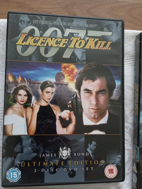 7 JAMES BOND 007 Movies Bundle DVD Moonraker/Dr No/Licence To Kill ...