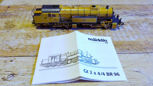 MÄRKLIN DIGITAL H0 37961 locomotiva a vapore GT 2x4/4 BR 96 5751 con ...
