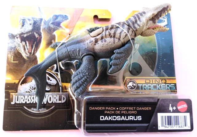 MATTEL 2023, JURASSIC World, Dino Trackers-Danger Pack, DAKOSAURUS £27. ...