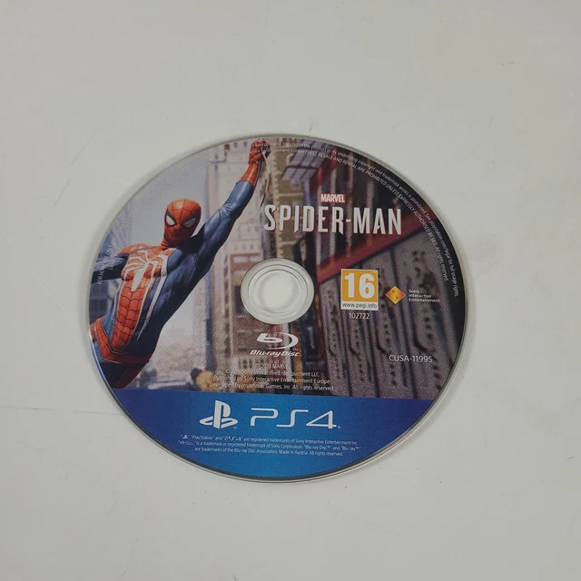 *DISC ONLY* MARVELS Spider-Man Playstation PS4 Action Video Game PAL ...