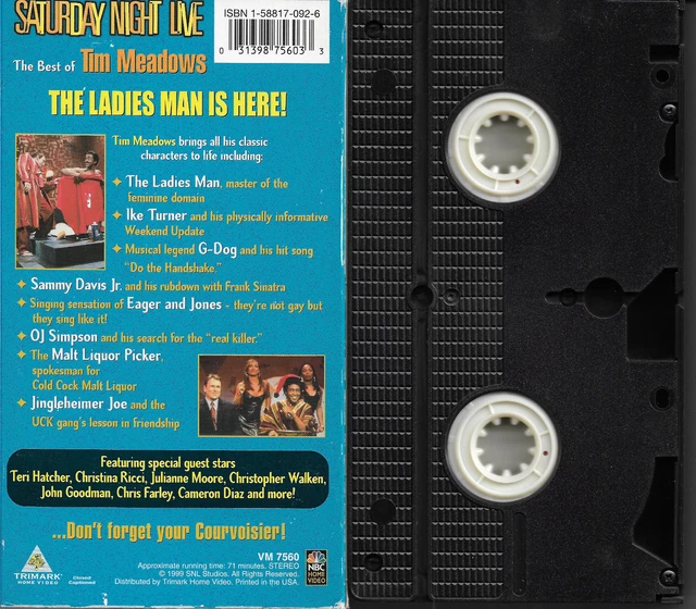 SATURDAY NIGHT LIVE: The Best Of TIM MEADOWS (VHS, 2000)!!! £2.78 ...