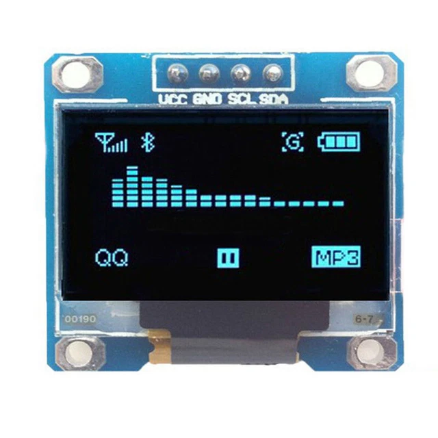 NEW 0.96& I2C IIC Serial 128X64 Blue OLED LCD LED Display Module for Arduino #N £6.07 - PicClick UK