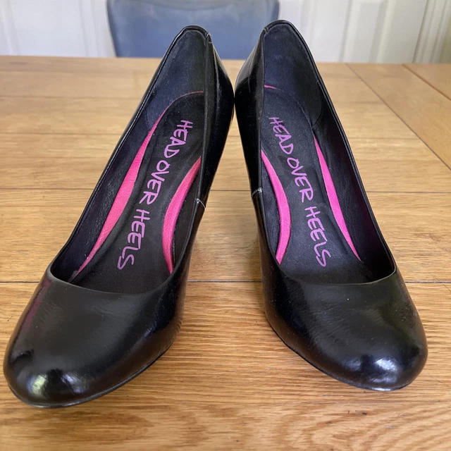 HEAD OVER HEELS By Dune Black Court Shoes Size UK 3 £12.00 - PicClick UK
