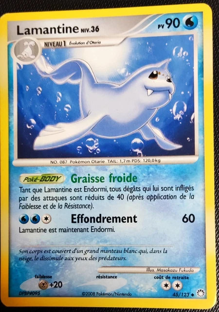 CARTE POKÉMON: LAMANTINE 45/123 EUR 2,50 - PicClick FR