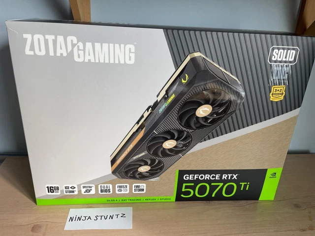 ZOTAC GEFORCE RTX 5070 Ti Solid OC 16GB GDDR7 PCI-Express Graphics Card ...