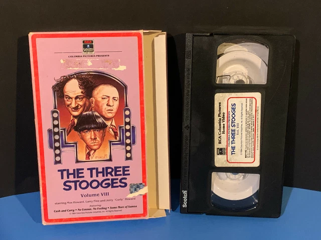 VHS THE THREE Stooges Volume VIII 8 (RCA, 1984) Full Box no Proof ...
