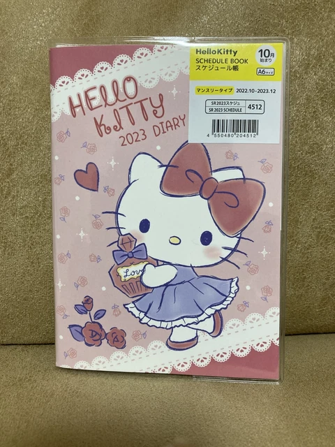 HELLO KITTY 2023 diary Sanrio Daiso made in Japan A6 size cute child £4 ...