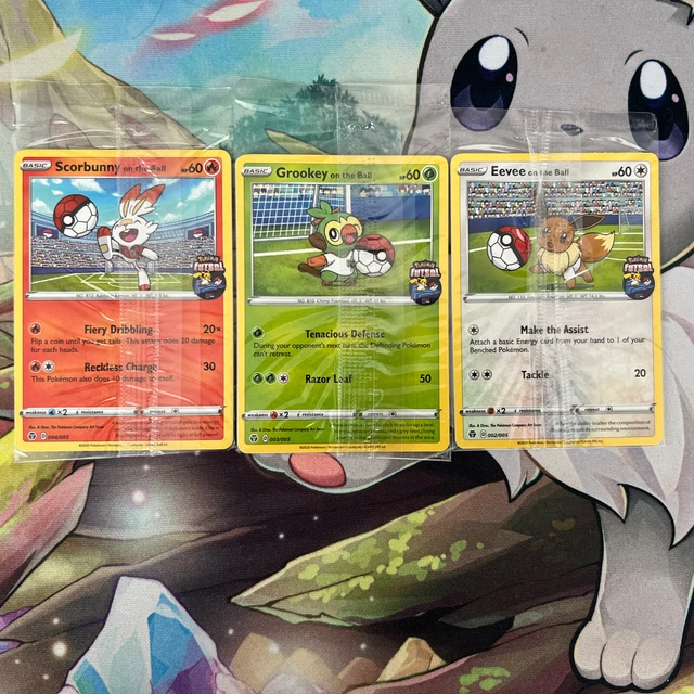 CARTE POKEMON FUTSAL- Eevee Scorbunny Grookey On The Ball Sealed ...