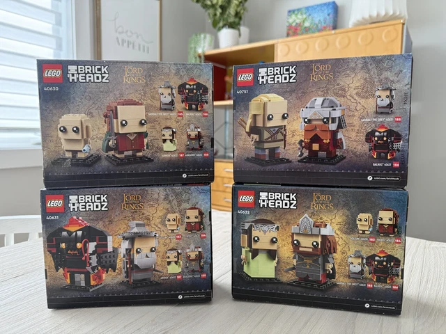 LEGO BRICKHEADZ: LORD of The Rings | Gandalf, Gimli, Aragorn, Frodo ...