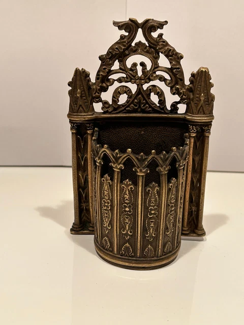 ANCIEN PYROGÉNE NÉO-GOTHIQUE en bronze XIXème EUR 35,00 - PicClick FR